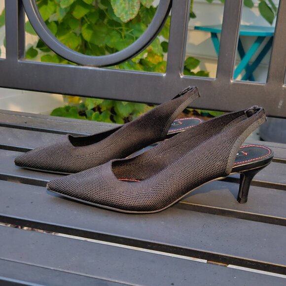 French Connection | Shoes | French Connection Slingback Kitten Heels Sz ...